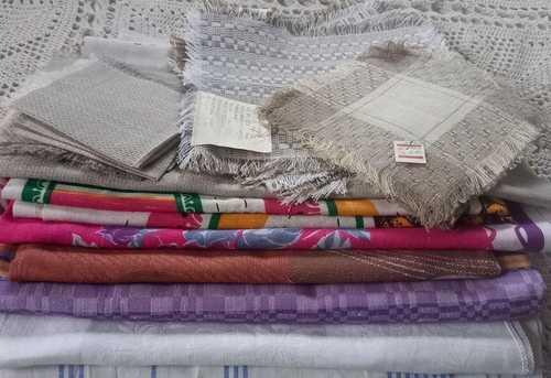 Льняные полотенца, ткань, салфетки, СССР