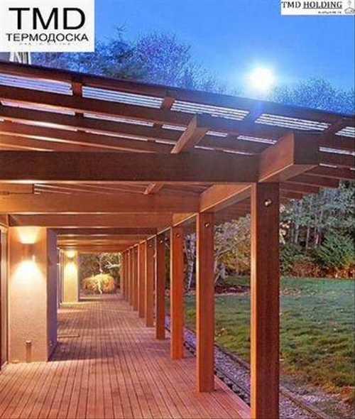 Клеёные балки, брус, пергола из термодоски