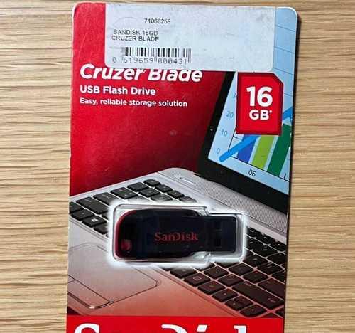 SanDisk usb флешка 16 Gb в упаковке
