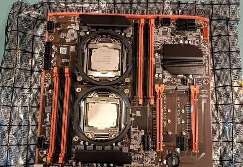 Комлект на 2 процессора xeon 2696v3 х99, х79