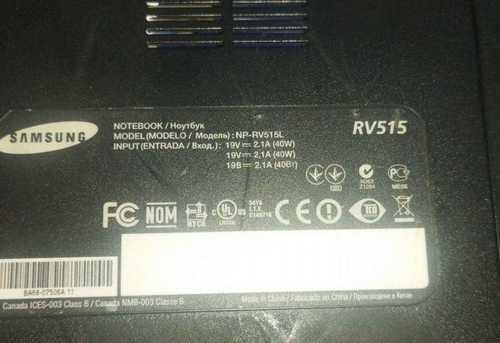 15.6" Samsung NP-RV515, 160 ГБ, E-450, RAM 2 ГБ, Radeon HD 6470M 1 ГБ
