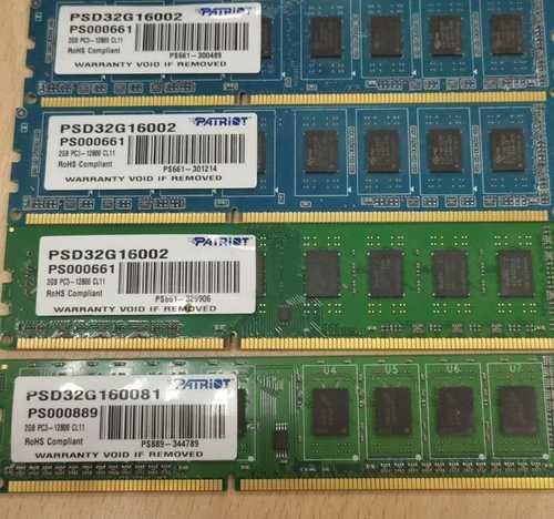 Оперативная память ddr3 2Gb