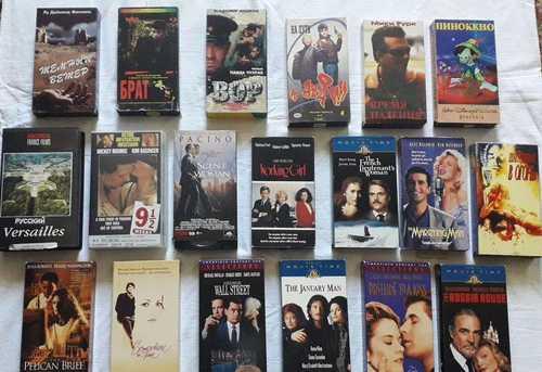 Видеокассеты VHS Разные Лицензионные Фильмы 19 шт