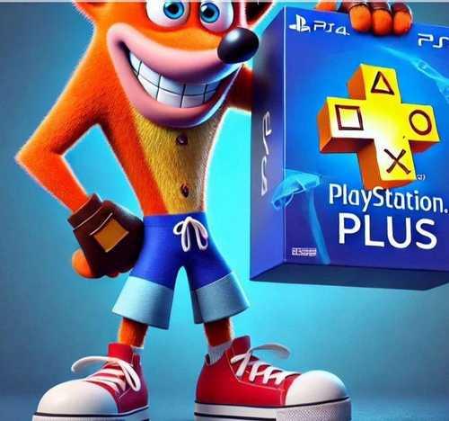 Подписка playstation plus 12 месяцев