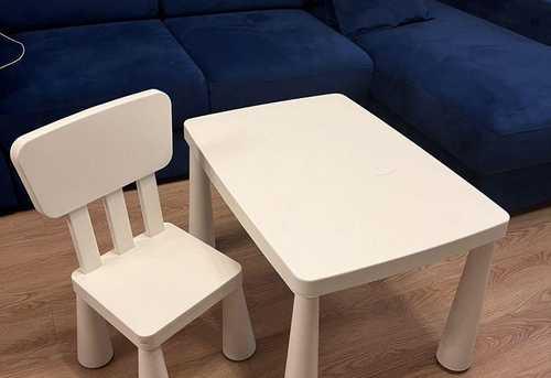 Детский стол и стул мамут IKEA