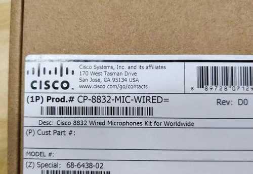 Комплект микрофонов Cisco CP-8832-MIC-wired