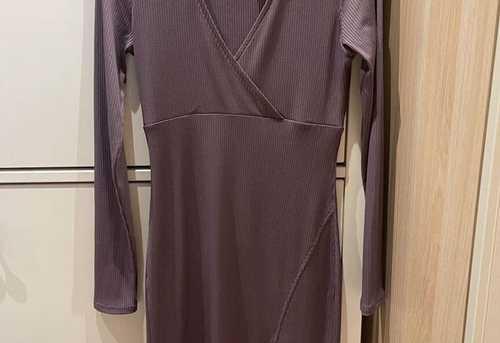 Платье Mango и H&M чёрное фиолетовое