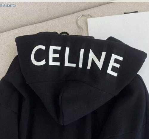 Зип худи Celine чёрное Made in Italy