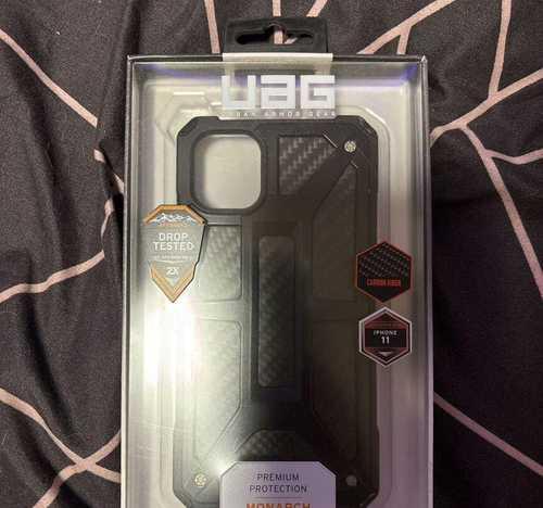 Оригинальный чехол на iPhone 11 uag carbon