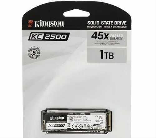 1 тб SSD M.2 Kingston KC2500 запечатан, гарантия