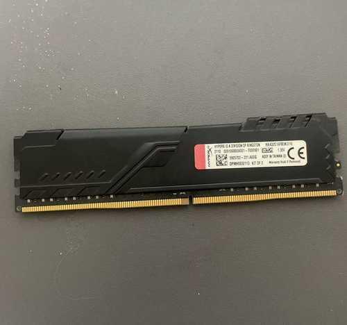 Оперативная память ddr4 hyperx fury 8gb 3200 мгц
