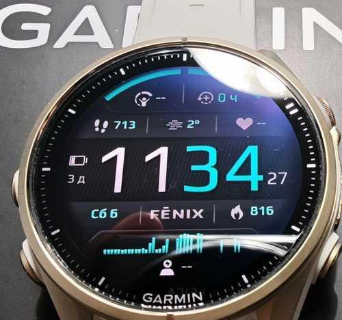 Garmin fenix 8 43 mm amoled sapphire gold