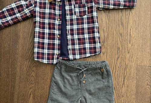 Новые брюки и Рубашка для мальчика H&M,80 р
