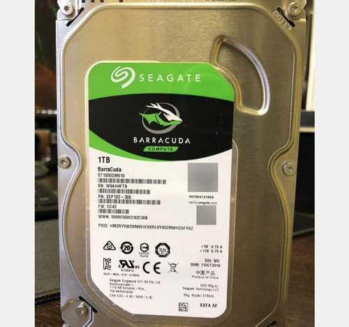 Жесткий диск Seagate Barracuda ST1000DM010, 1тб