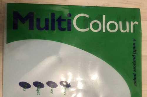 Бумага цветная голубая MultiColour 257672 160 г/м