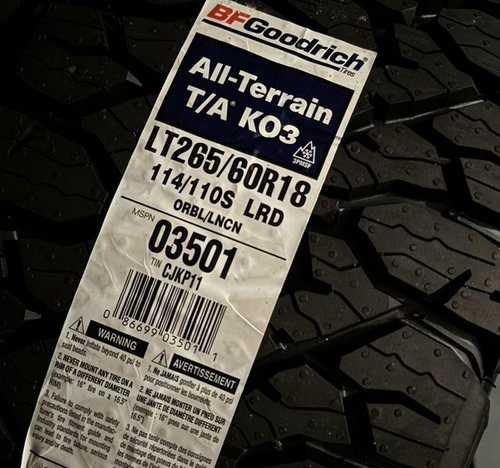 Bfgoodrich All-Terrain T/A KO3 265/60 R18