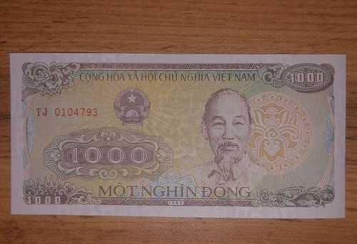 Купюра Вьетнама 1000 донг, 1988г