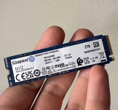 Ssd m2 nvme 2tb kingston snv2s