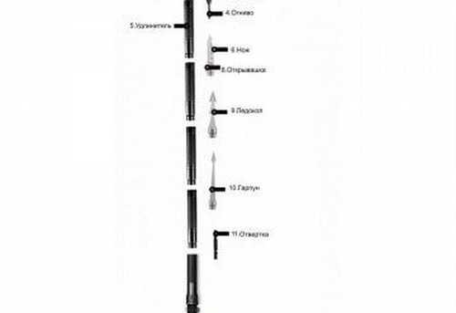 Лопата helios складная многофункциональная 118 см