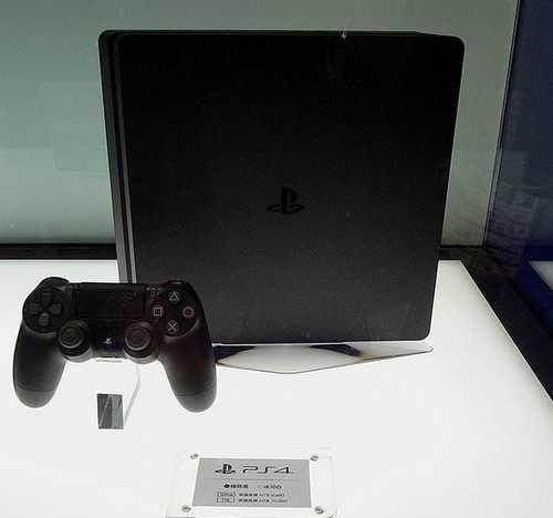 Игровая приставка ps4 slim 1tb с играми коробка