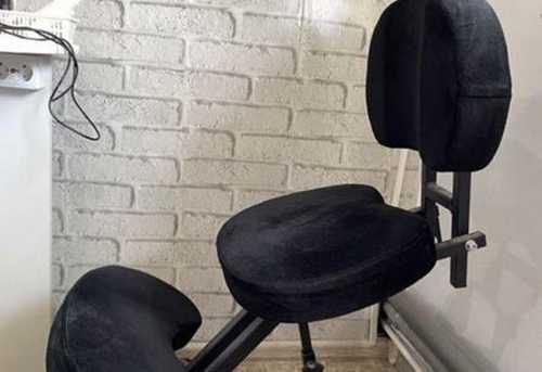 Офисный коленный ортопедический стул со спинкой