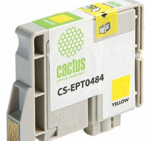 Картридж струйный Cactus CS-EPT0484 T0484 желтый