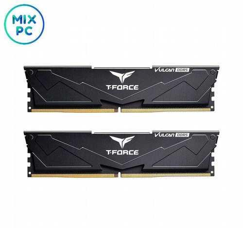 Оперативная память DDR5 32GB (2x16GB) 6000MHz Team Group T-Force Vulcan Black flbd532G6000HC30DC01