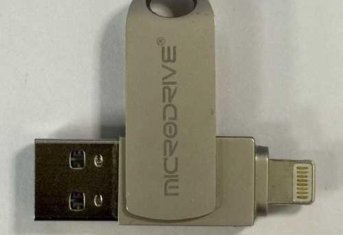 Флешка Microdrive iPhone Usb 3.0 lightning 32 гб