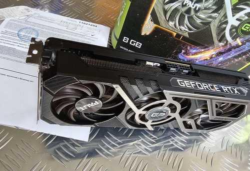 Б/У GeForce RTX 3070 GamingPro Palit идеал