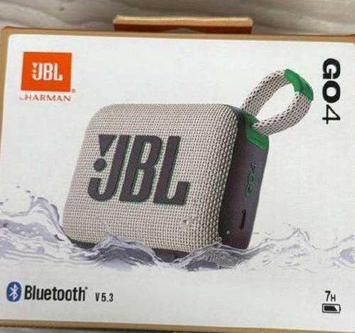 Беспроводная Bluetooth колонка JBL GO4, белый зеле