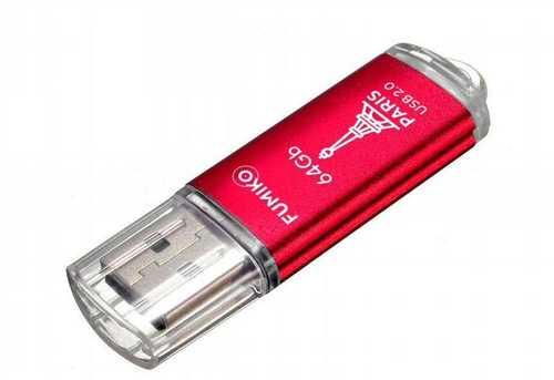 Флешка Париж 64GB красная USB 2.0