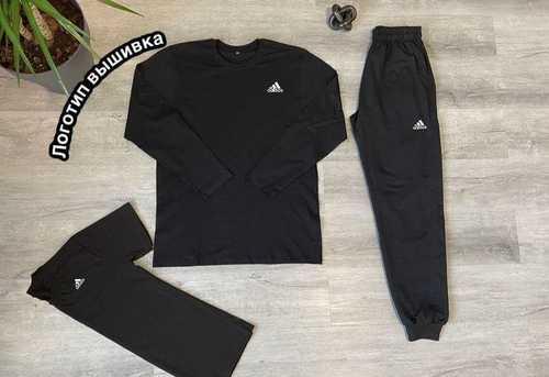 Спортивный костюм Adidas тройка черный новый