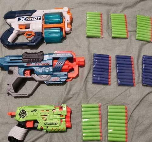 Бластеры Nerf 3 штуки