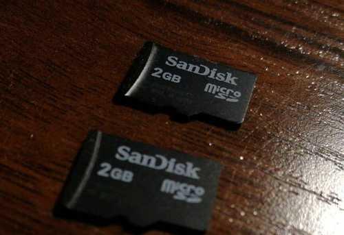 Карта памяти MicroSD SanDisk 2Gb
