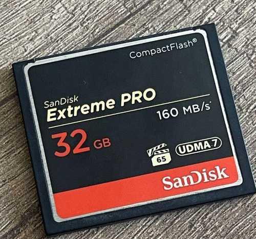 SanDisk CompactFlash 32GB extreme pro флешка