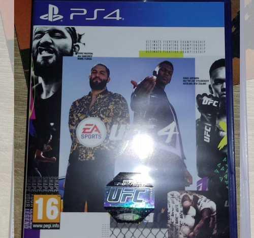 Диск UFC 4 на PS4