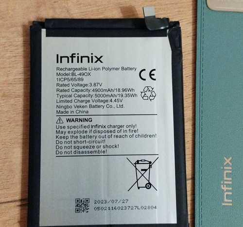 Аккумулятор на infinix note 30i