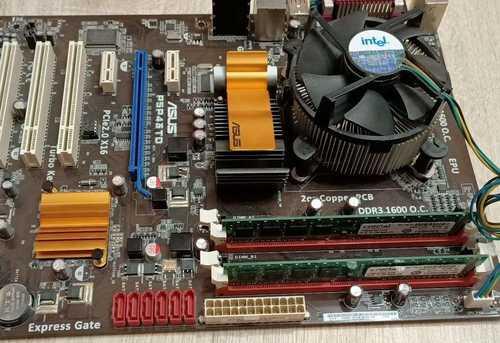 Asus p5p43td + core 2 quad q9400 + 4gb ddr3