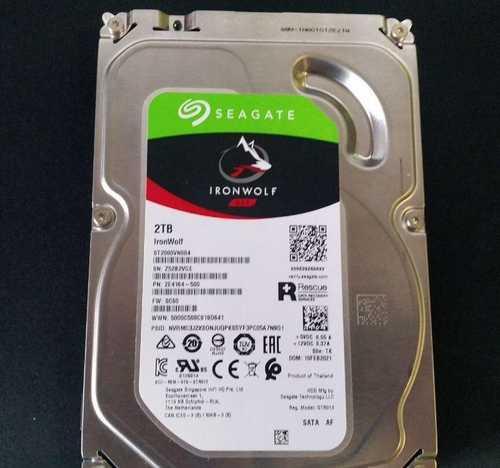 Жёсткий Диск Seagate Iron Wolf 2TB NAS