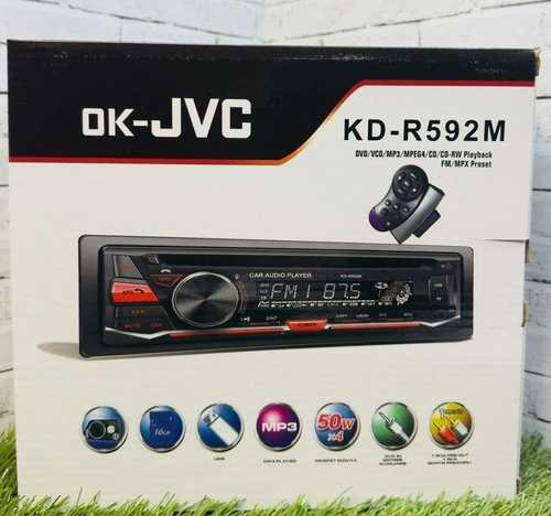 Магнитола 1din OK-JVC KD-R592M