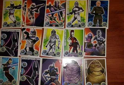 Карточки star wars force attax