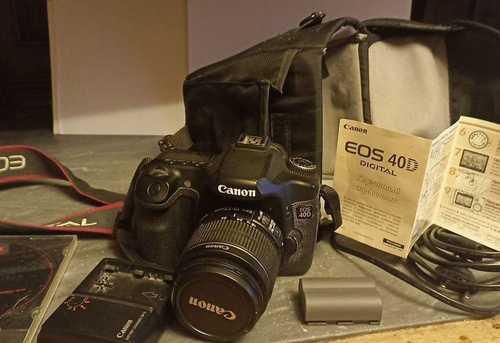 Цифровой фотоаппарат canon EOS 40D