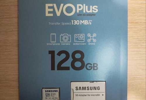 Карта памяти microsdxc Samsung EVO Plus 128Gb