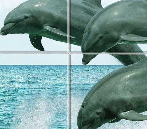 Панель пвх Океан Дельфины 2700х250х8 мм