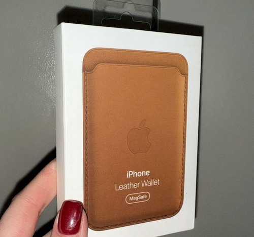 Apple Leather Wallet с MagSafe Saddle Brown