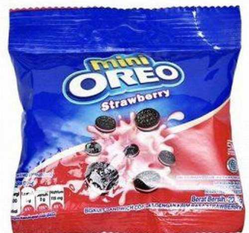 Печенье Oreo mini Strawberry Creme (клубника) 20