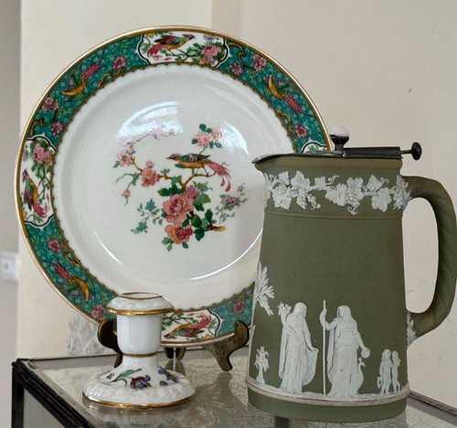 Кувшин Wedgwood, тарелка W.H.Grindley, Rosenthal