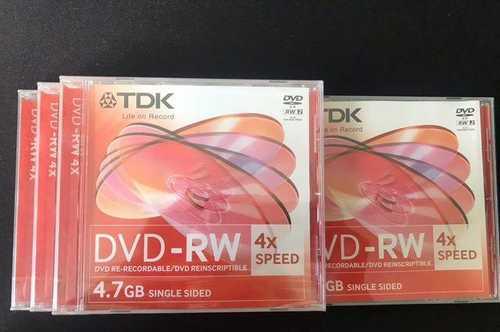 Перезаписываемый диск DVD-RW 4,7Gb 4x speed