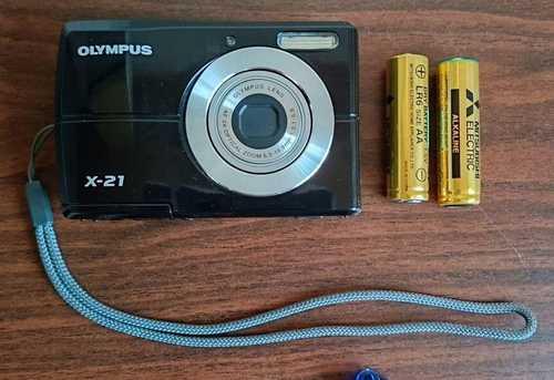 Компактный цифровой фотоаппарат Olympus X-21