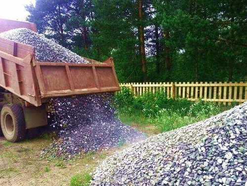 Щебень с доставкой. Камаз